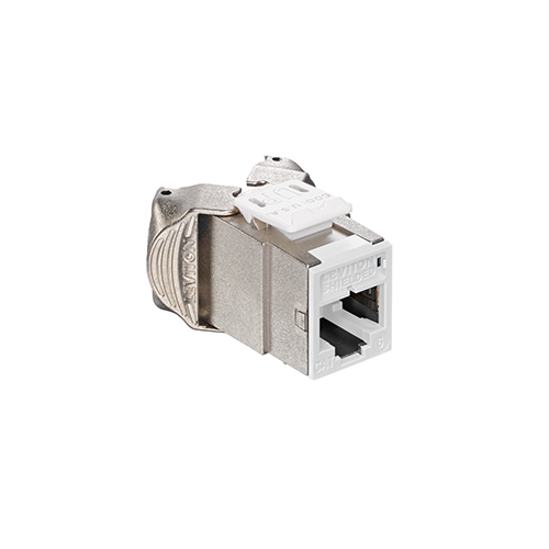 Leviton Atlas-X1 Shielded CAT6A RJ45 Quickport Connector, White